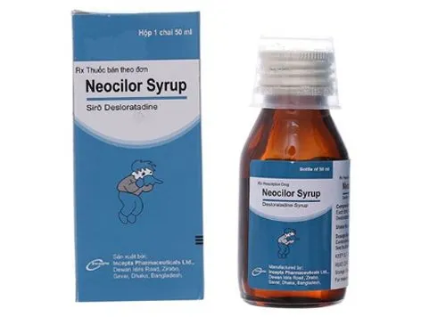 Siro chống dị ứng Neocilor syrup hộp 1 chai 50ml