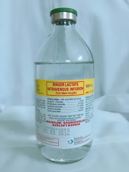 Dung dịch tiêm truyền Ringer Lactate Intravenous Infusion chai 500ml