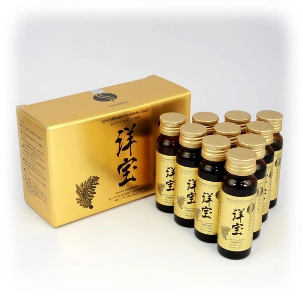 Nước hỗ trợ điều trị ung thư Yoho Mekabu Fucoidan hộp 10 chai x 50ml