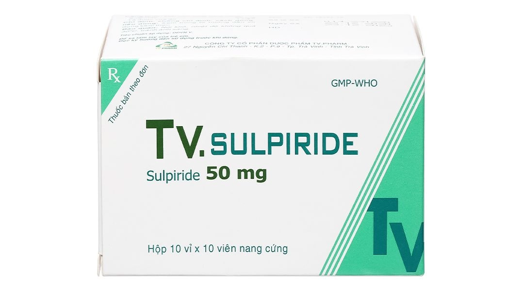 Thuốc trị tâm thần phân liệt TV. Sulpiride 50mg hộp 10 vỉ x 10 viên ...