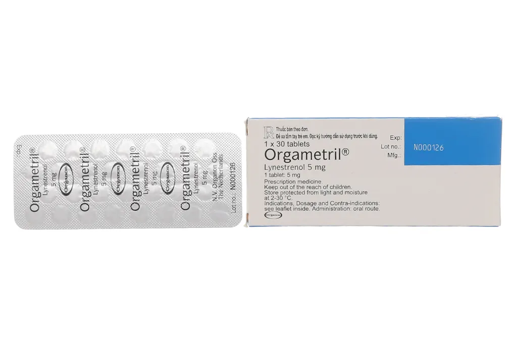 Thuốc trị đa kinh, rong kinh Orgametril hộp 30 viên