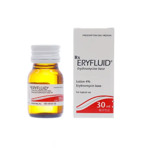 Dung dịch bôi mụn trứng cá ERYFLUID hộp 1 chai 30ml