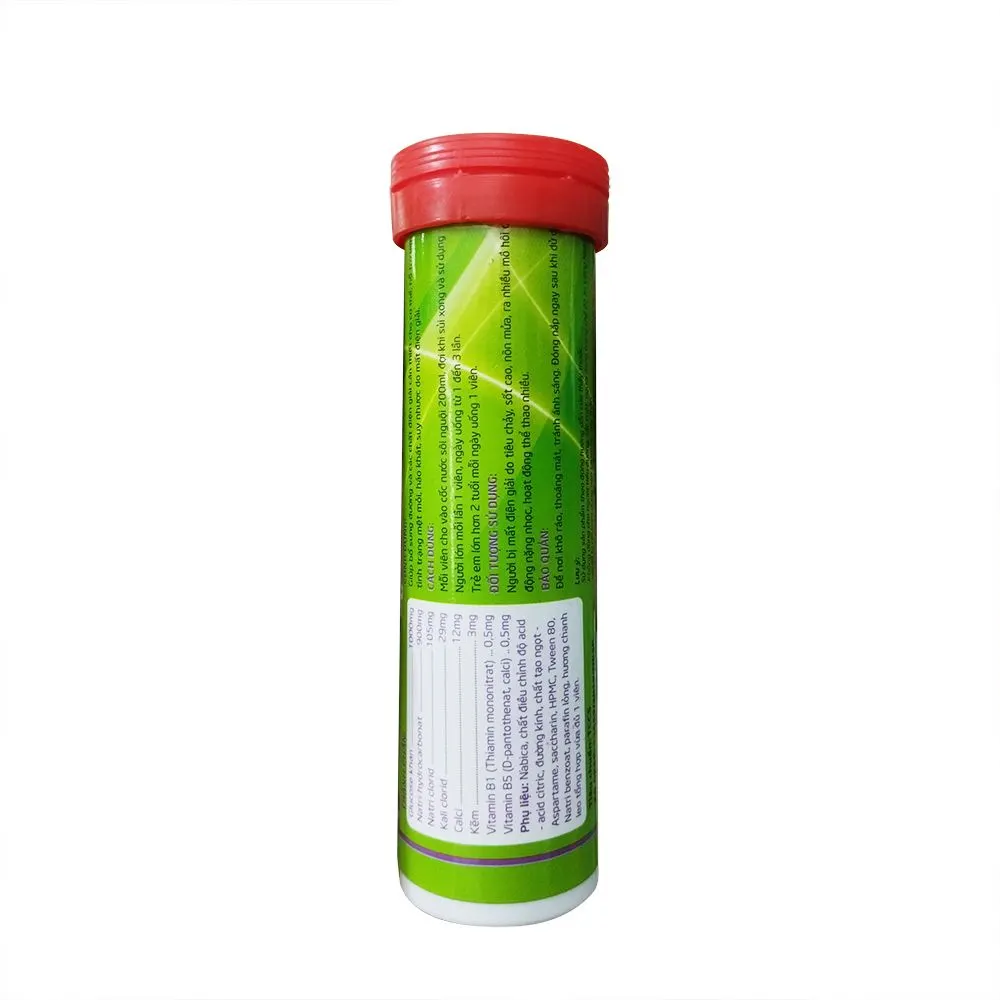 Viên bù điện giải Ozezol Nasa (vị chanh leo) tuýp 10 viên sủi