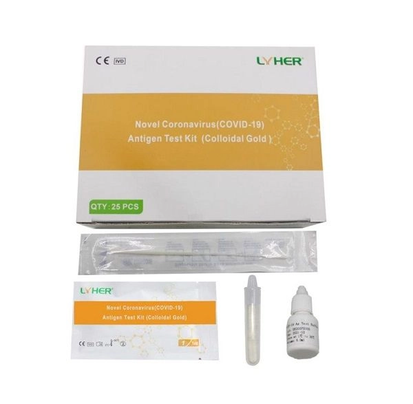 Bộ test nhanh nước bọt LYHER Novel Coronavirus (COVID-19) Antigen Test ...