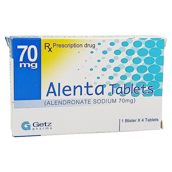 Thuốc trị loãng xương Alenta Tablets 70mg hộp 1 vỉ x 4 viên nén
