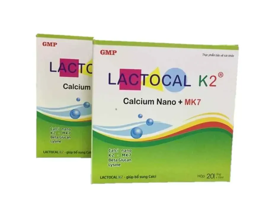 Siro bổ sung calci LACTOCAL K2 hộp 20 ống x 10ml