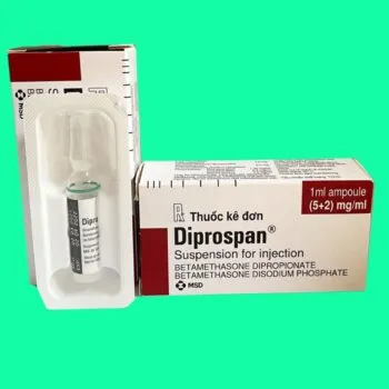 Thuốc kháng viêm Diprospan Inj (5+2)mg/ml Organon hộp 1 ống x 1ml