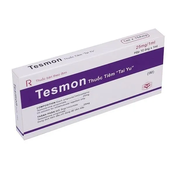 Thuốc tiêm Tesmon Injection "Tai Yu" 25mg/1ml hộp 10 ống x 1ml