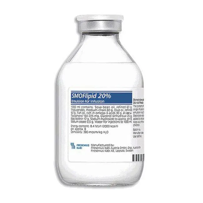 Nhũ tương truyền tĩnh mạch SMOFLIPID 20% chai 100ml