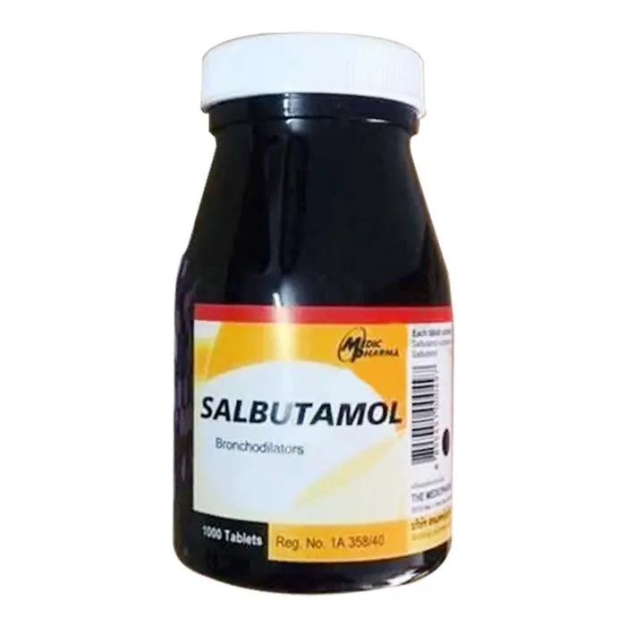 Thuốc hen suyễn Salbutamol 2mg (Medicpharma Thái Lan) chai 1000 viên