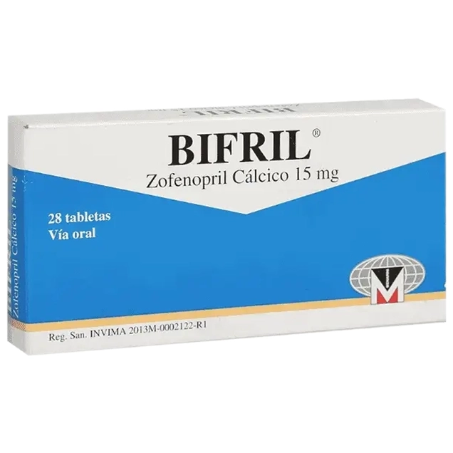Thuốc điều trị tăng huyết áp Bifril 15mg Menarini hộp 2 vỉ x 14 viên