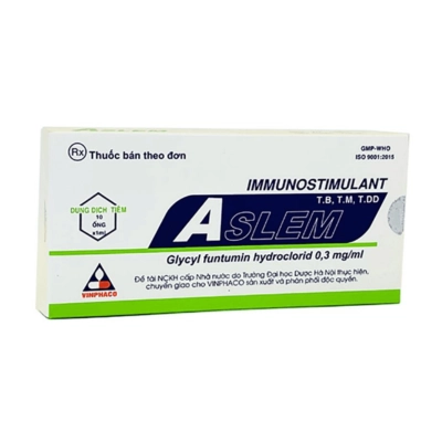 Dung dịch tiêm ASLEM 0.3mg/ml Vinphaco hộp 1 vỉ x 10 ống x 1ml
