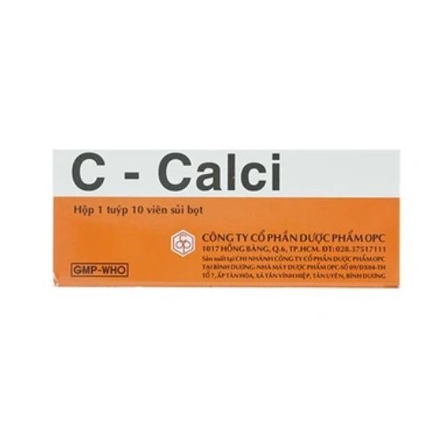 Thuốc C-CALCI OPC điều trị tình trạng thiếu vitamin C và calci hộp 1 ...