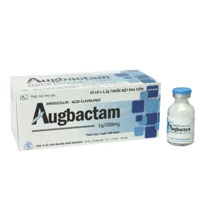 Thuốc kháng sinh Augbactam 1g/200mg hộp 10 lọ x 1.2g