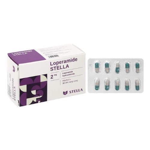 Thuốc trị tiêu chảy Loperamide STELLA 2mg hộp 50 viên