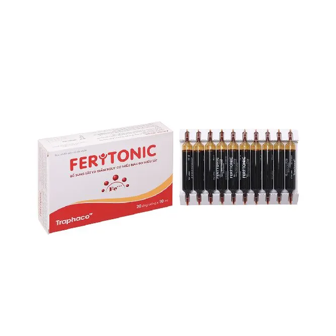 Dung dịch uống bổ sung chất sắt Feritonic Traphaco hộp 20 ống x 10ml